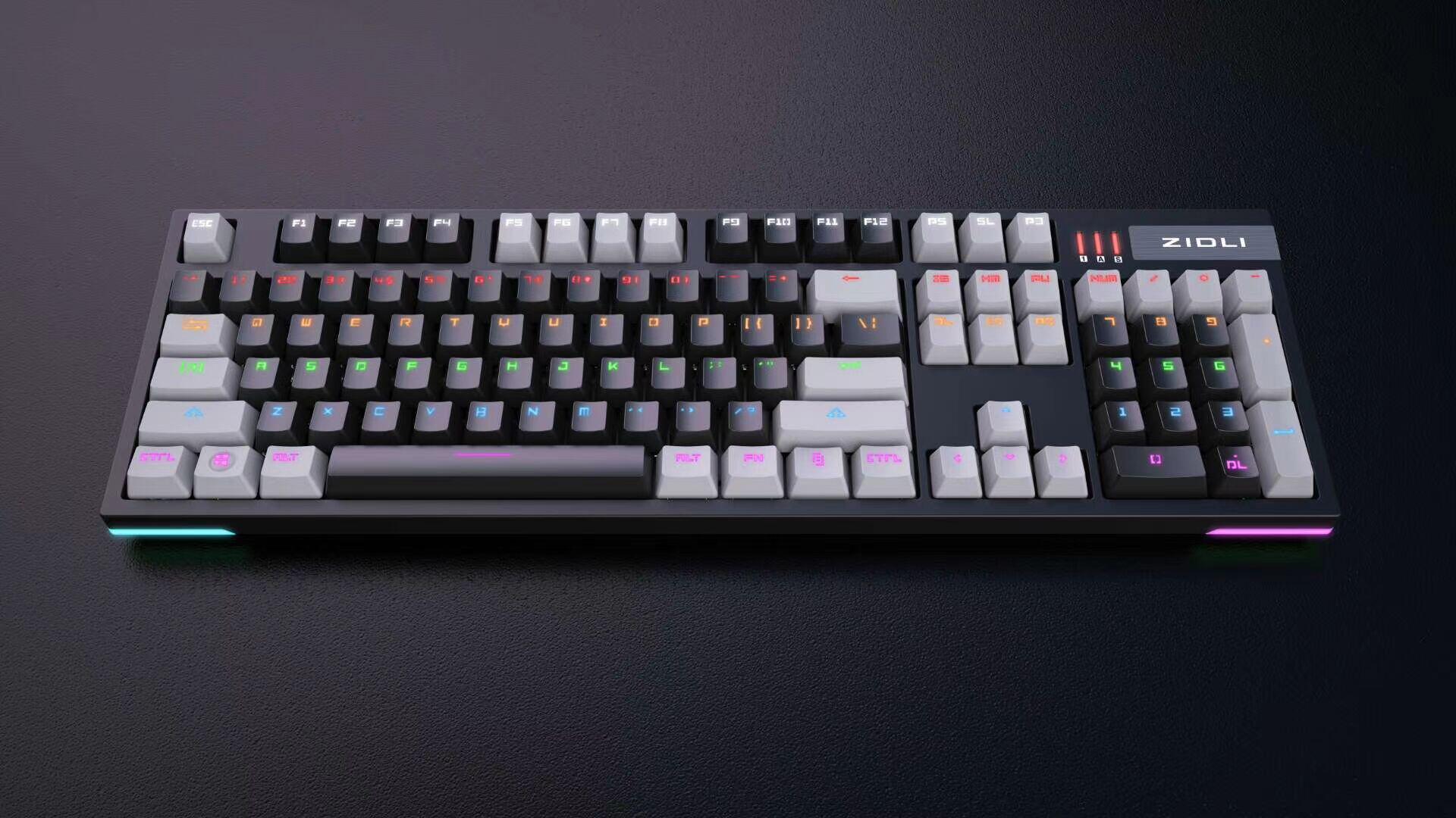 ZIDLI磁动力ZK27专业电竞光轴机械键盘网吧游戏cf吃鸡lol有线键盘-淘宝网