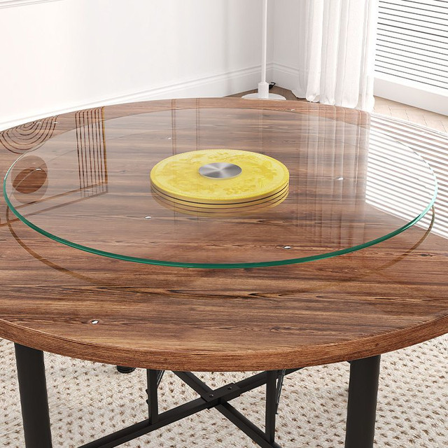 Solid wood folding dining table 10 people 15 people home restaurant big ...