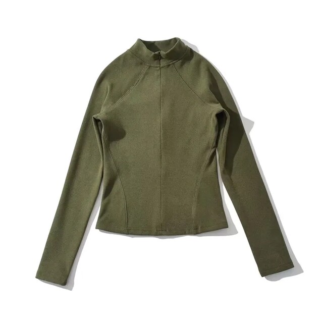 American retro topstitched double-sided German velvet raglan sleeve ...