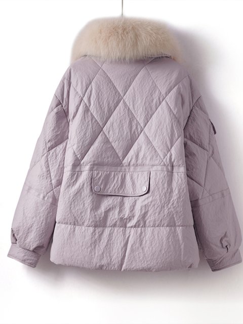 Sheepskin down jacket for women regular fox fur collar thickened 90 white duck down Korean ...