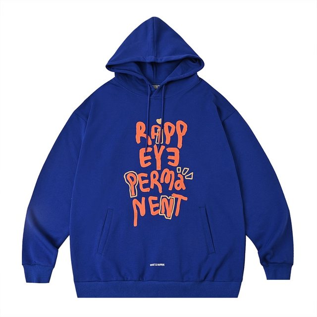 RAPPEYE hooded hooded men's and women's national fashion couple Klein ...