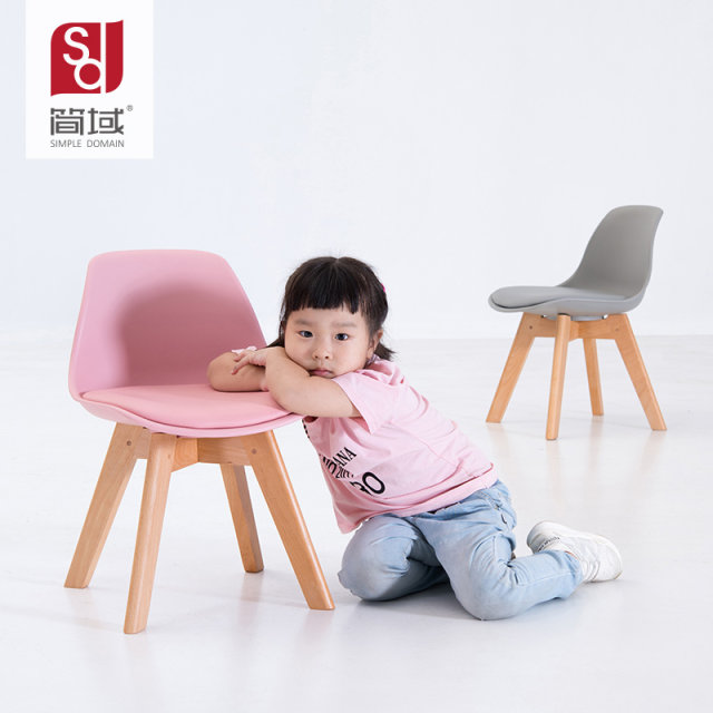 Summary children's chair solid wood student back chair home chair ...