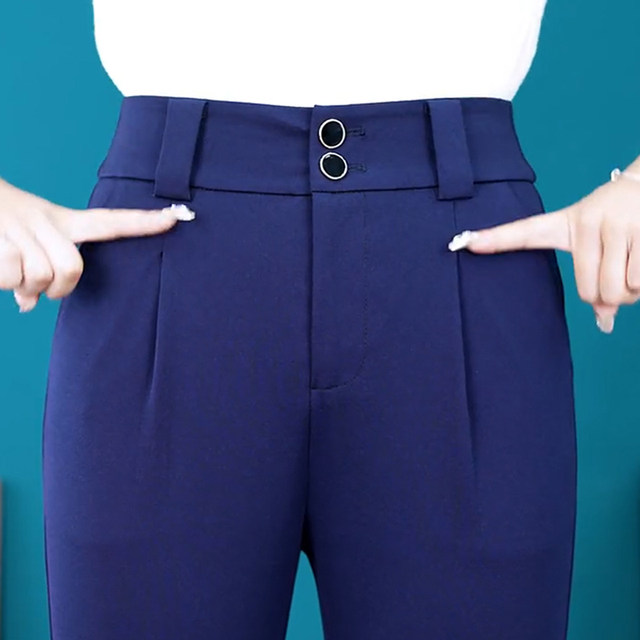 2024 Autumn New High Waist Slim Casual Pants Women's Versatile Small ...