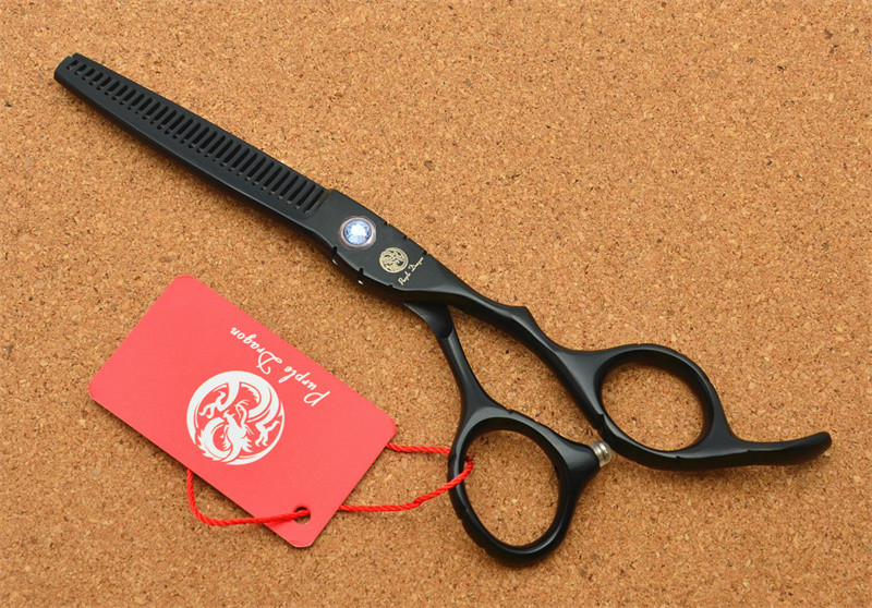 6-Inch Zilongzi Japanese Black Hair Scissors Set for Hair Trimming ...