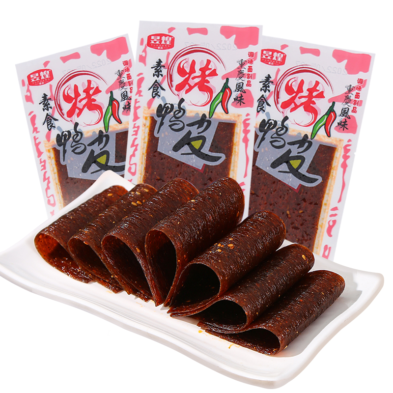 Yuhuang roast duck skin spicy strips Chongqing style childhood taste 8090s childhood classic ...