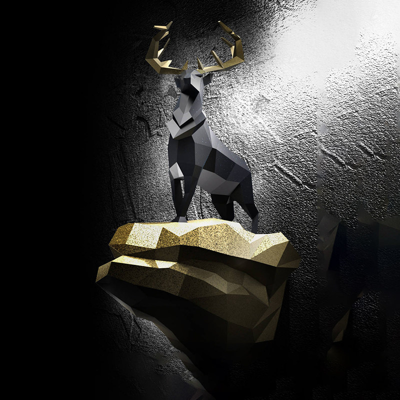 100 cm high living room entrance large wall hanging deer body wall ...