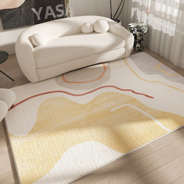 Living room carpet Morandi color Nordic ins style bedroom sofa coffee ...