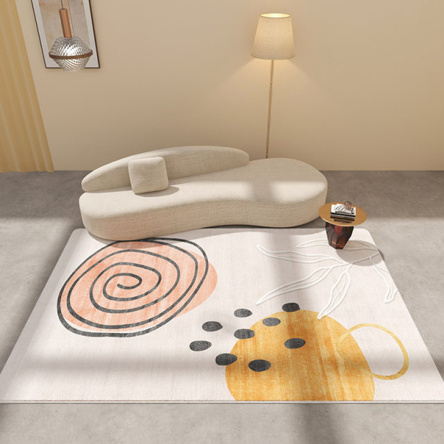 Living room carpet Morandi color Nordic ins style bedroom sofa coffee ...