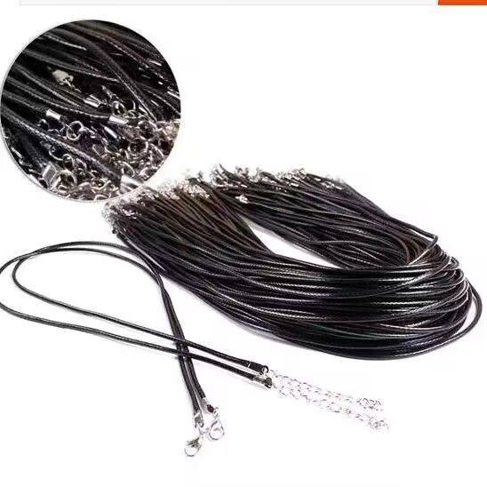 diy wax leather rope necklace pendant pendant rope waterproof strong ...