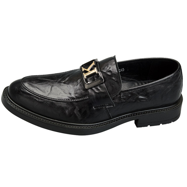 Slip-on leather shoes for men, Korean version, soft sole, soft leather ...
