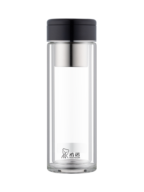 Higuo double -layer glass high -end business tea separation cup men's ...