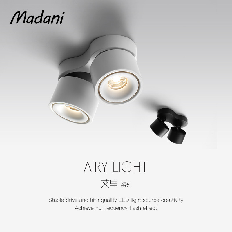 Madani Airi Double-Head LED Spotlight for Surface Mounting - Adjustable ...
