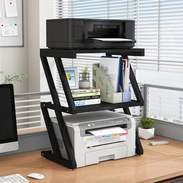 Small printer rack desktop double-layer copier storage rack multi ...
