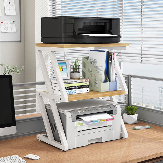 Small printer rack desktop double-layer copier storage rack multi ...