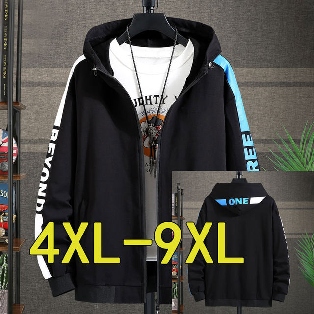 Zipper plus fat plus size boys' clothes with handsome young men's fat ...