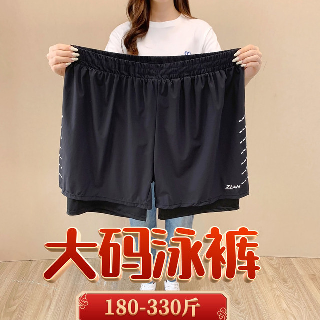 Add fat and larger swimming trunks for men 300 Jin [Jin equals 0.5 kg ...