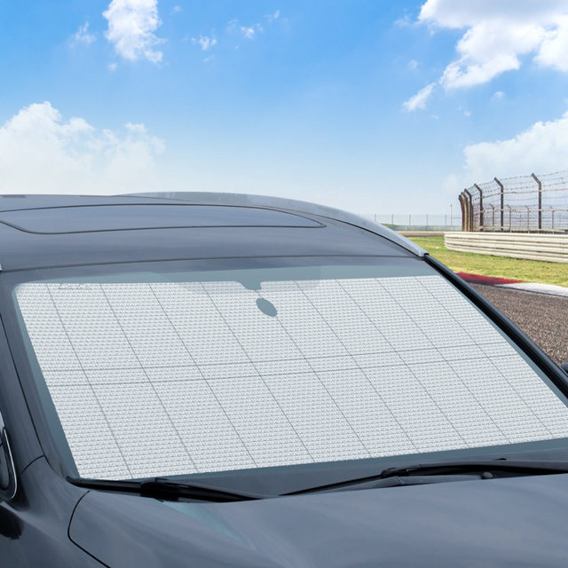 Car sunrs and sunbathing thermal insulation curtain front windshield ...