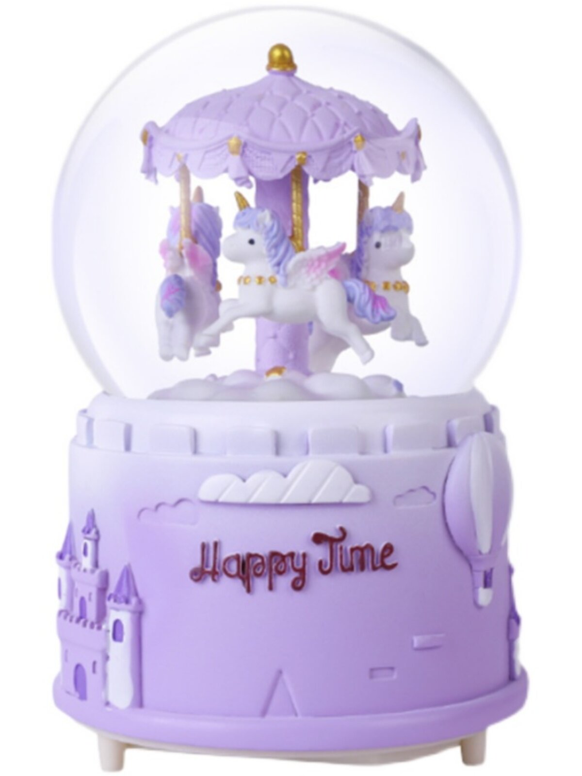 Frozen Elsa Crystal Ball Music Box - Glass & Resin Ornament