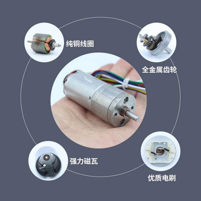 GA25-370 dedicated micro DC reduction motor with encoder speed ...