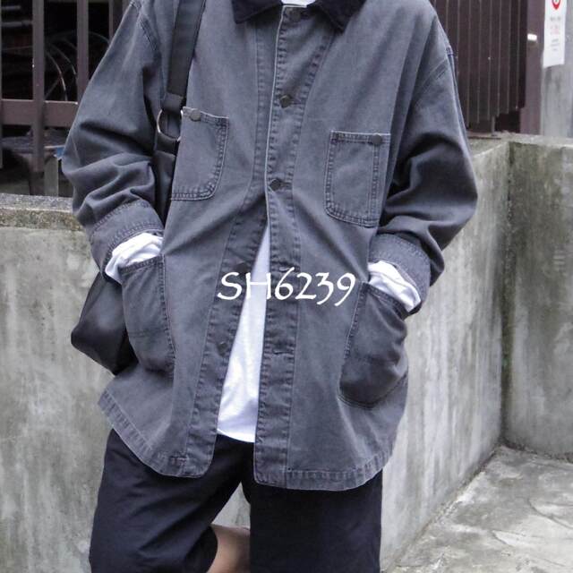 Japanese single WHIMSIC high-end Japanese loose casual denim four ...