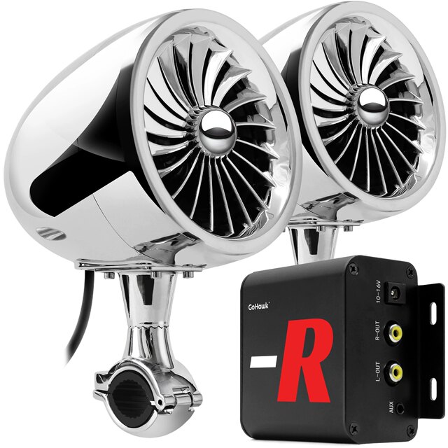 Motorcycle audio subwoofer with Bluetooth radio waterproof faucet ...