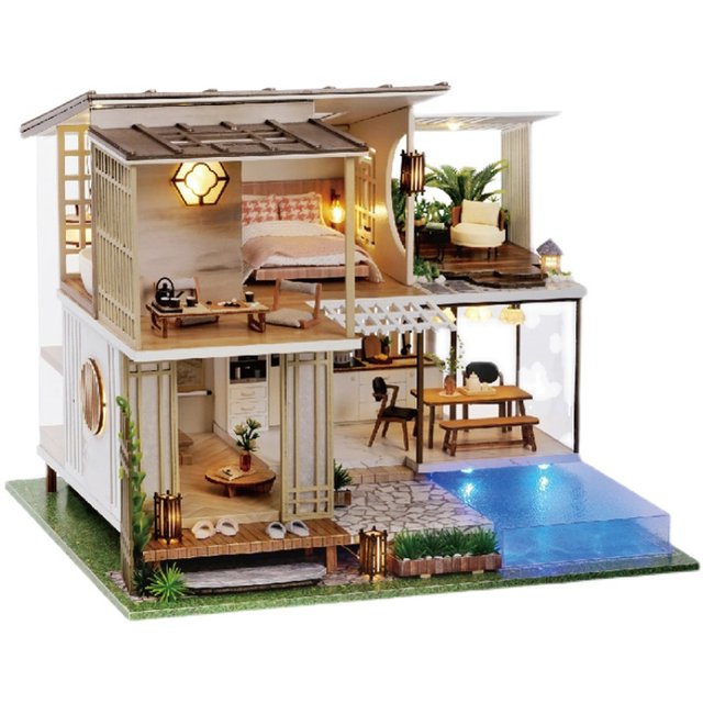 Professional production of handmade DIY huts, finished Japanese-style ...