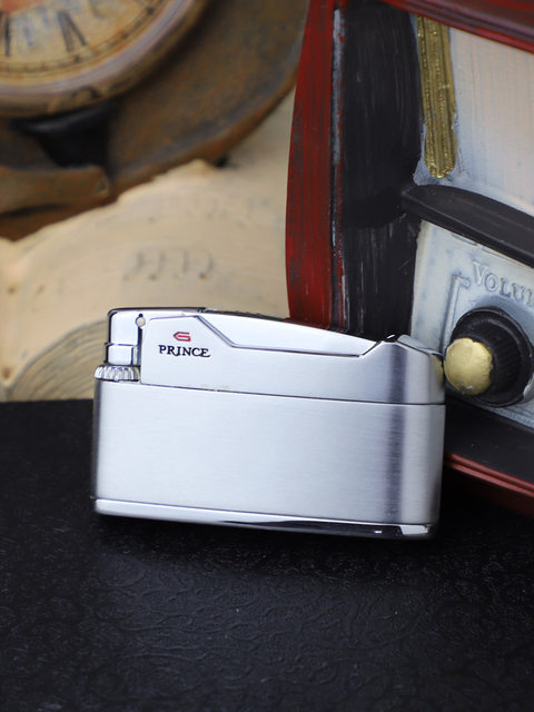 Japanese Prince brand genuine 88E ultra-thin gas lighter exquisite gift ...