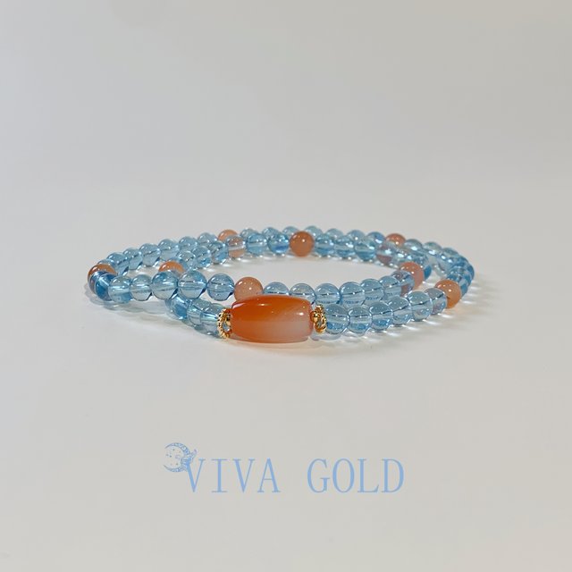 Viva Goda Original Multi-Circle Crystal Bracelet with Transparent ...