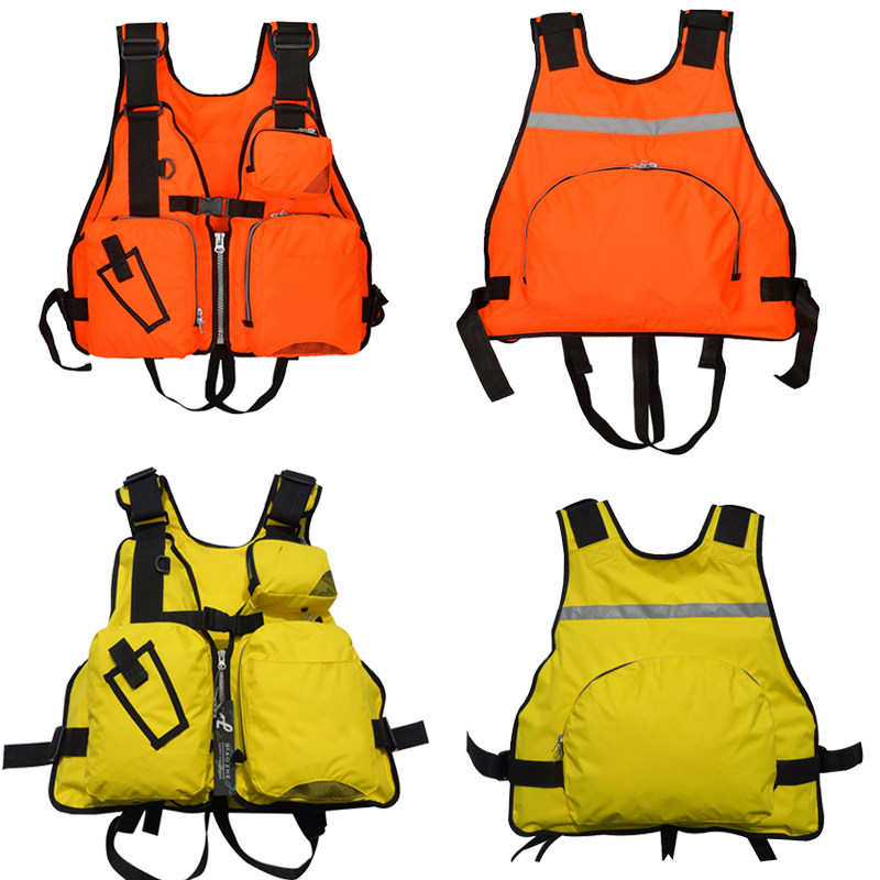 Adult Life Jacket Fishing Vest with Large Buoyancy and Cross Belt