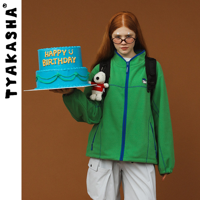 Tyakasha Takasha XPEANUTS coat men's and female couples Snoopy joint ...