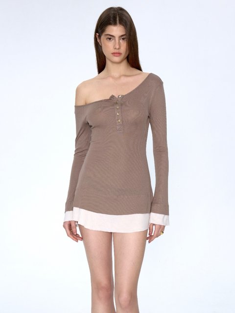 The comfortable and relaxed Henry skirt CSFC oblique shoulder Hengli ...