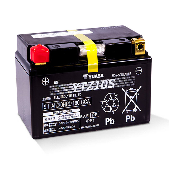 Yuasa YTZ10S Kawasaki Ninja ninja1000SXZ650RSZX10RZH2H2SX battery