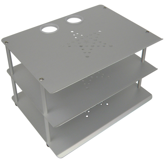 Space aluminum desktop rack router storage box living room plug-in ...
