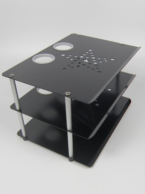 Space aluminum desktop rack router storage box living room plug-in ...