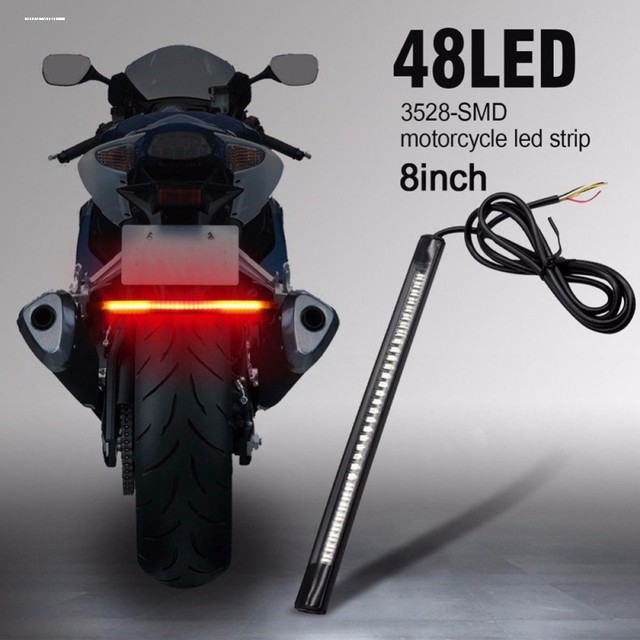 Electric motorcycle modification accessories LED steering color ...