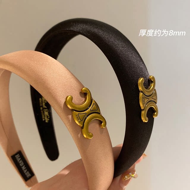 Self -stay! Triumph satin hair binding hair hoop Washing face Summer ...