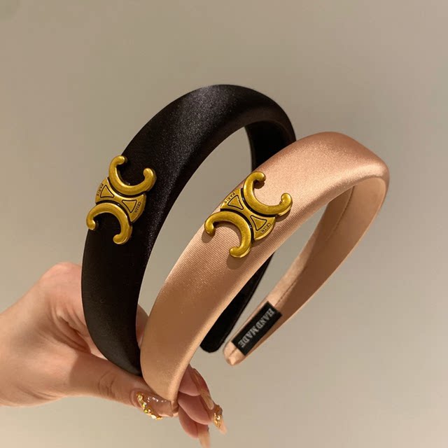 Self -stay! Triumph satin hair binding hair hoop Washing face Summer ...