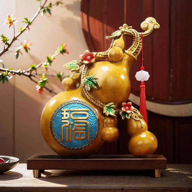 Colored Copper Gourd Ornament Home Living Room Office Decoration ...