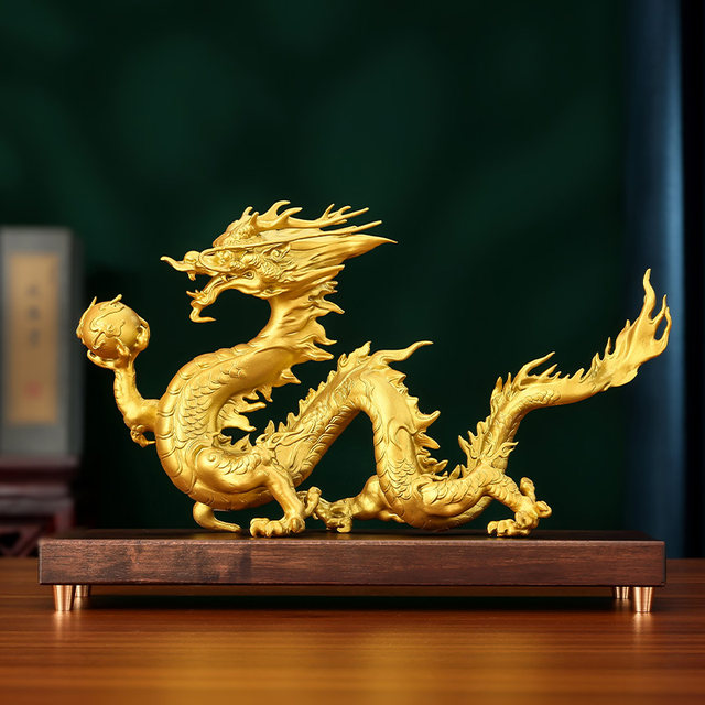Copper Xinxiang Brass Dragon Teng Sihai Ornaments Year of the Dragon ...