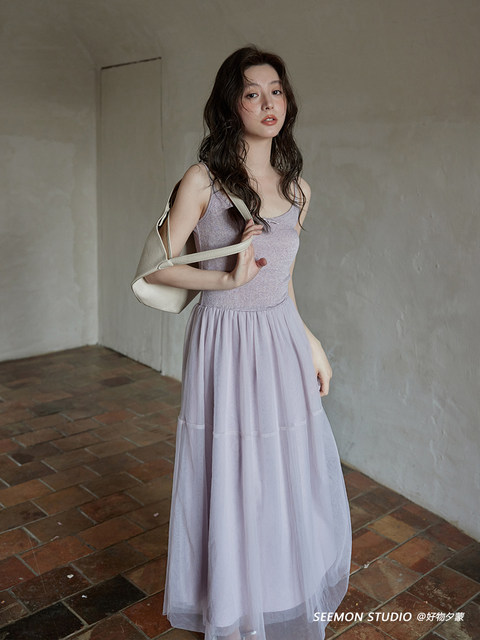 Ximeng 2025 new spring and summer French temperament skirt pure and ...