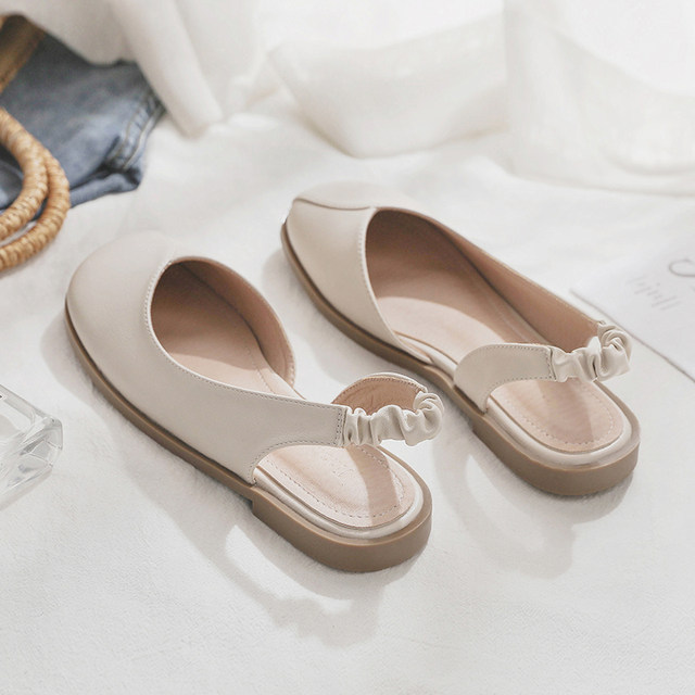 Sheepskin version~Summer Internet celebrity flat bottom with skirt ...