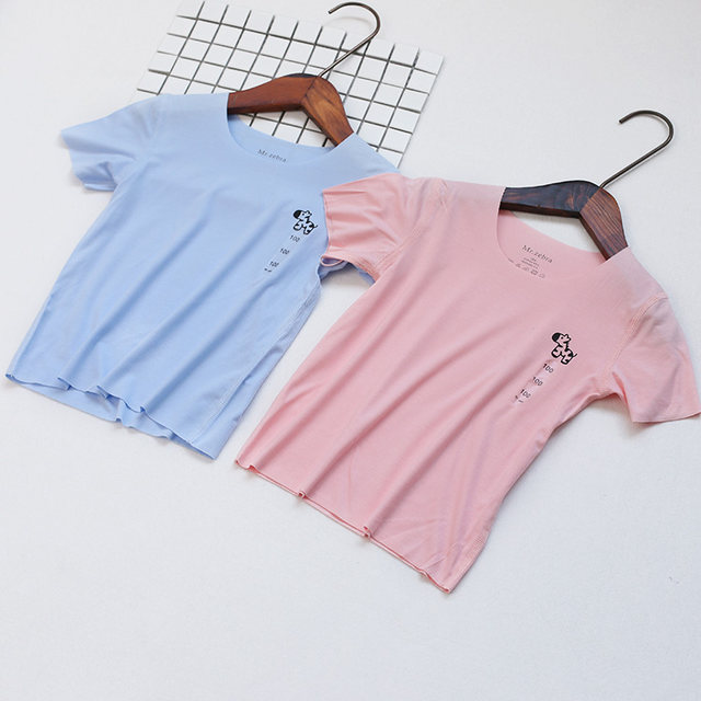 Children Modal thin short -sleeved T -shirt summer children's clothing ...