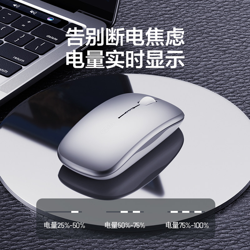 Bezprzewodowa Mysz Inphic M1L - Cicha, Ładowalna, RGB - Do PC i Laptopa