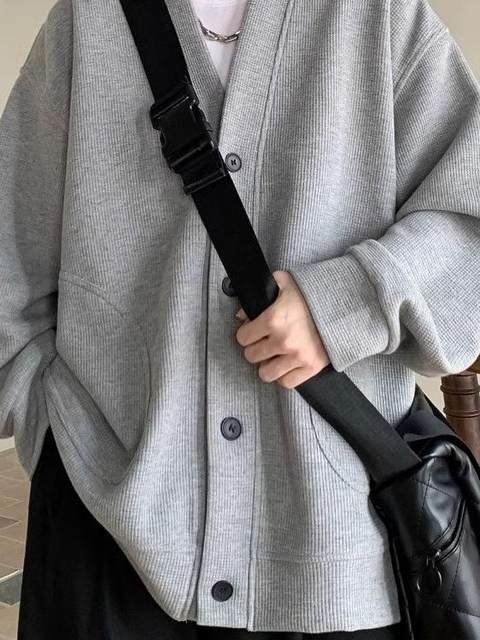 Heavy V -neck Wahfu, Special Set, Lazy Wind Spring and Autumn Men's Set ...