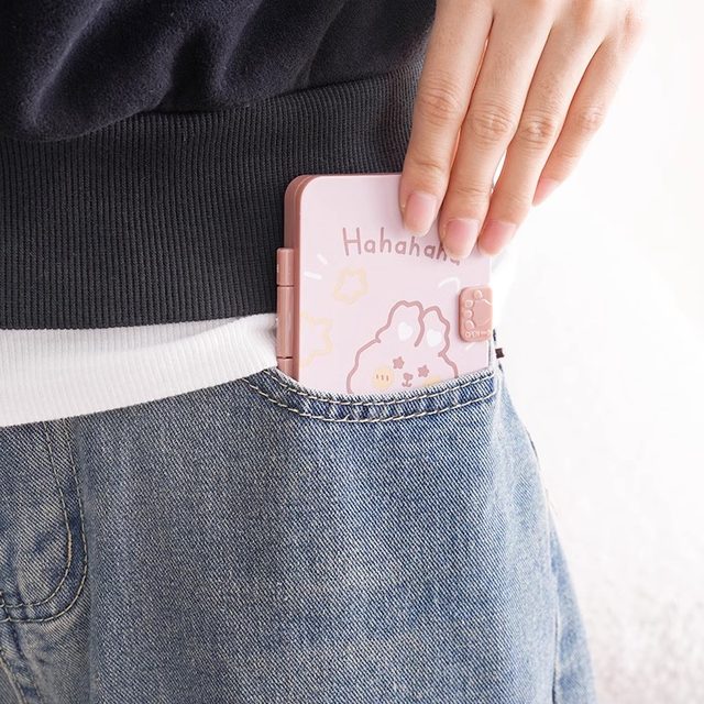 Creative carry-on comb small mirror set outdoor portable mirror comb ...