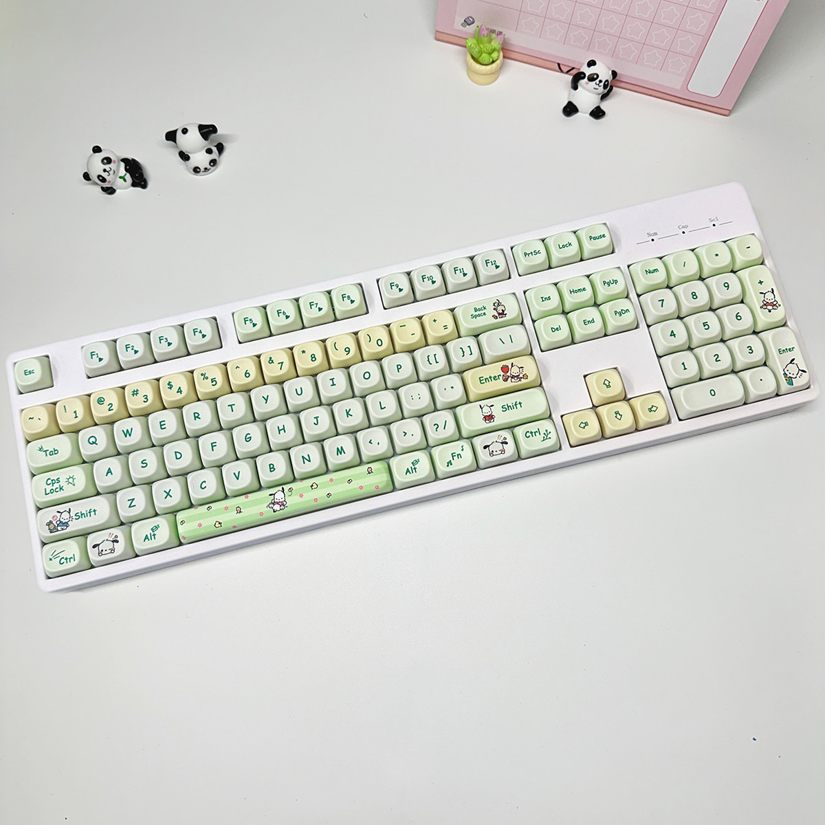 Hot-Swappable Mechanical Keyboard with PBT Sublimation Keycaps