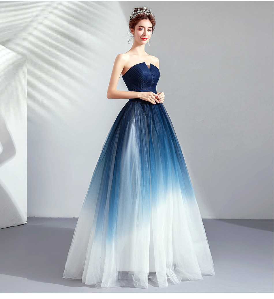 Fantasy Gradient Blue Vocal Red Song Solo Chorus Adult Dress ...