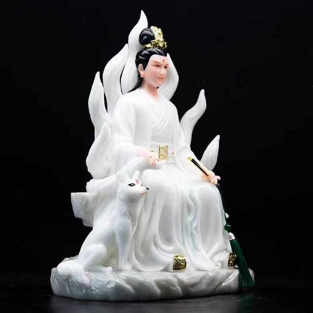 Nine-Tailed Empress Statue Buddha Statue Nine Girls Nine Sons Purple ...