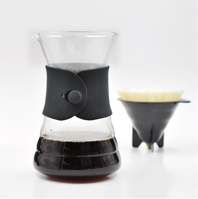 Japanese HARIO coffee pot glass drip-type hand brewing sharing all-in ...