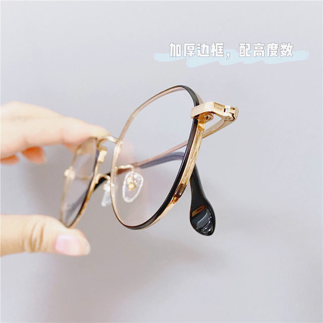 High -level glasses box Female ultra -light pure titanium polygon can ...